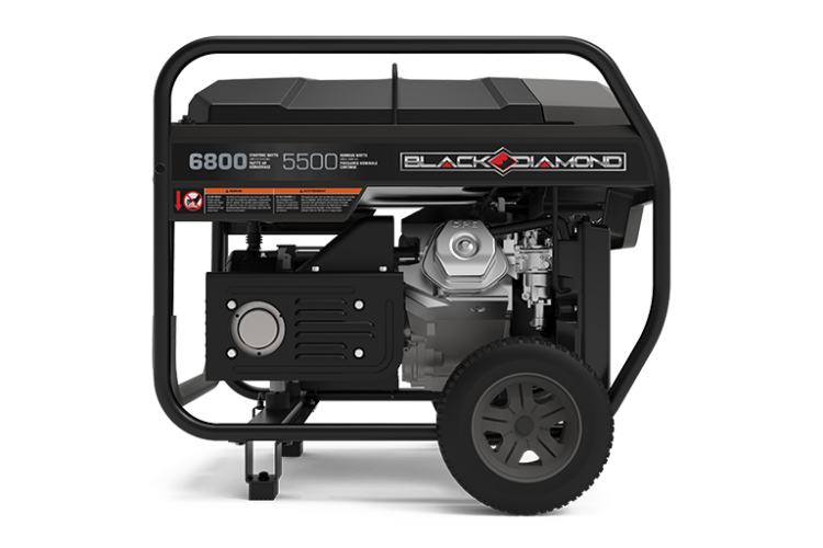 5500-Watt Electric Start Generator – Black-Diamond