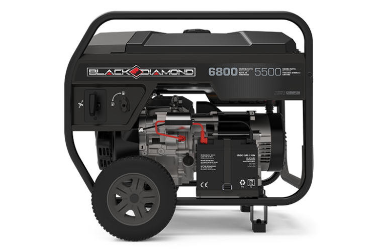 5500-Watt Electric Start Generator – Black-Diamond